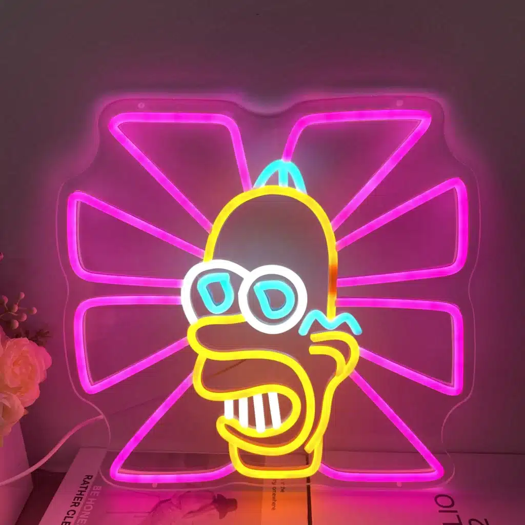 Neon Monsieur Scintillant Homer Simpson - La Boutique du Néon
